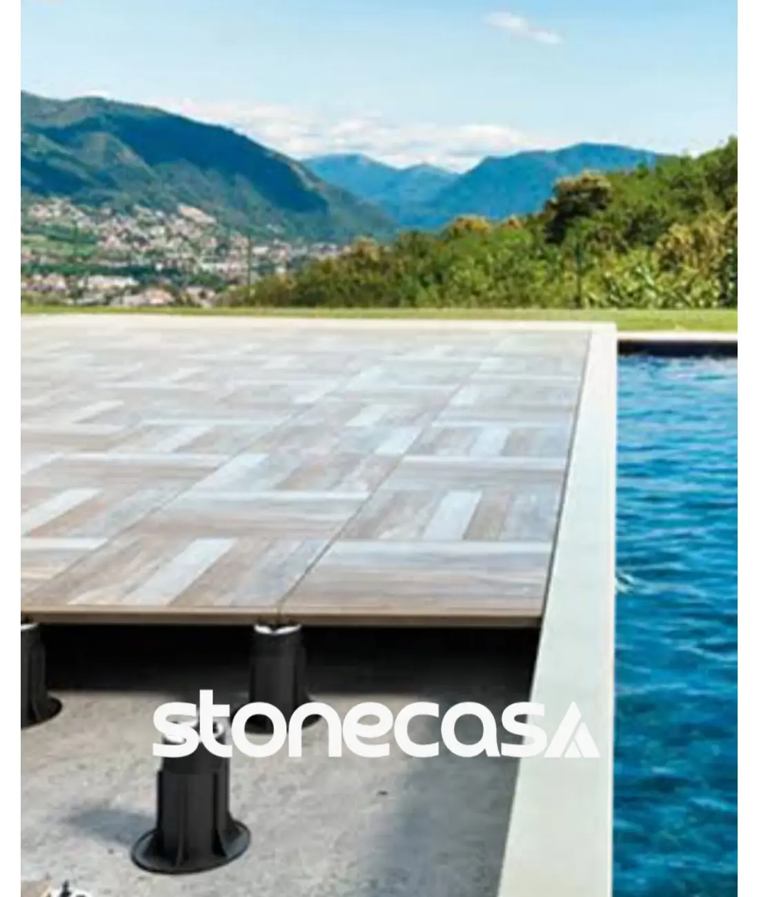 Piso Elevado de Ardósia e Pedestais — Blog | Stone Casa®